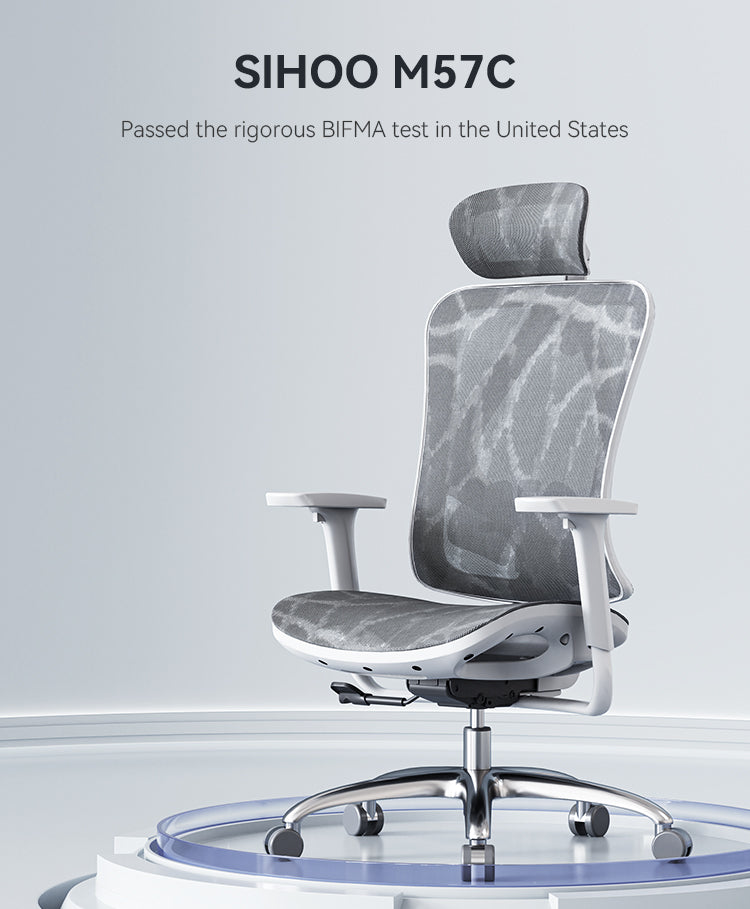 Sihoo M57C Black Mesh Ergonomic Office Chair (3 Years Limited Warranty ...