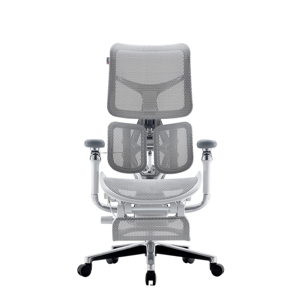 Sihoo S300 Light Grey Mesh White Frame Full Mesh Ergonomic Chair (5 Ye ...