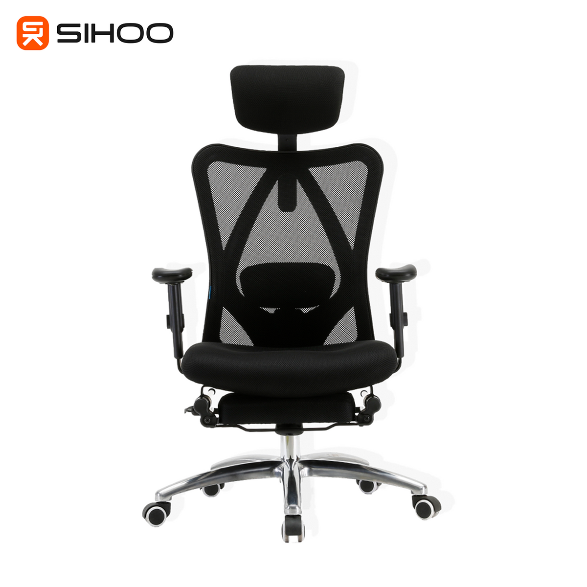 Sihoo M18 Ergonomic Fabric Office Chair with Legrest (3 Years Limited ...